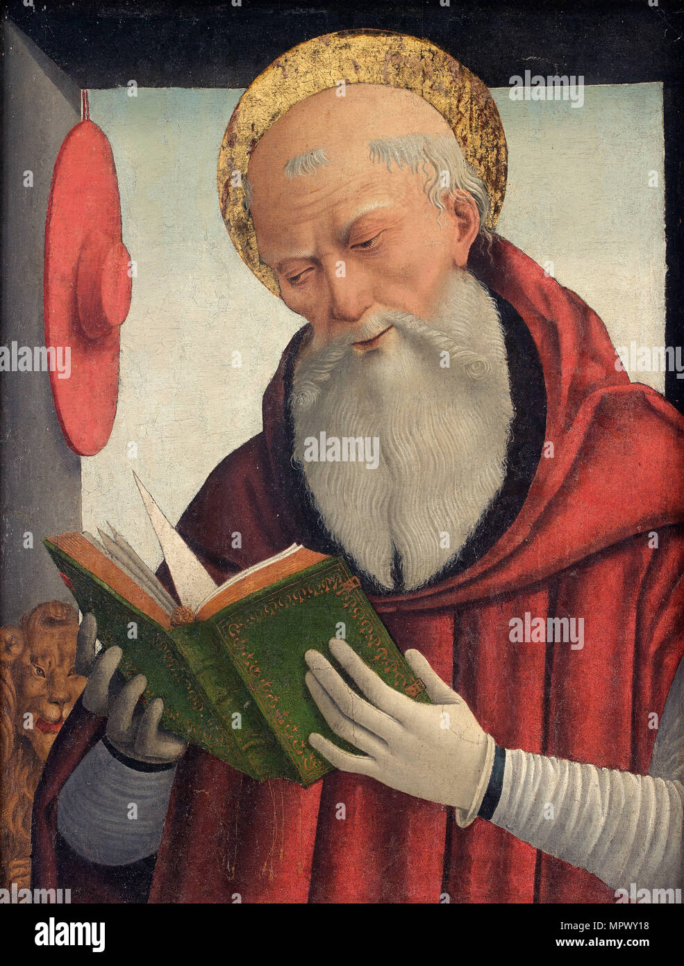 Church father reading bible hi-res stock photography and images - Alamy