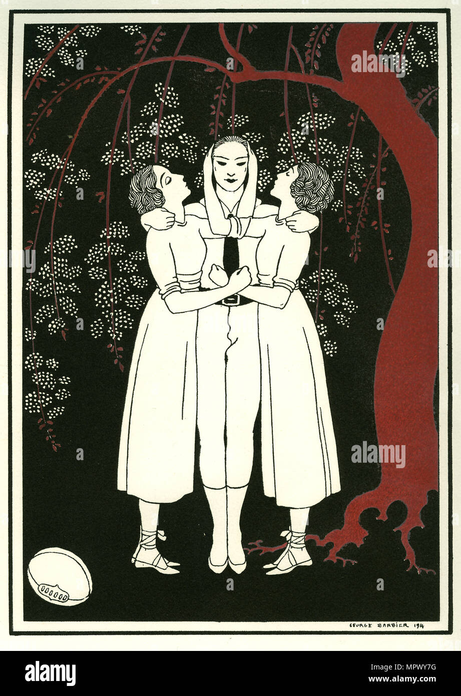 Vaslav Nijinsky in the Ballet Jeux by Claude Debussy, 1914 Stock Photo ...