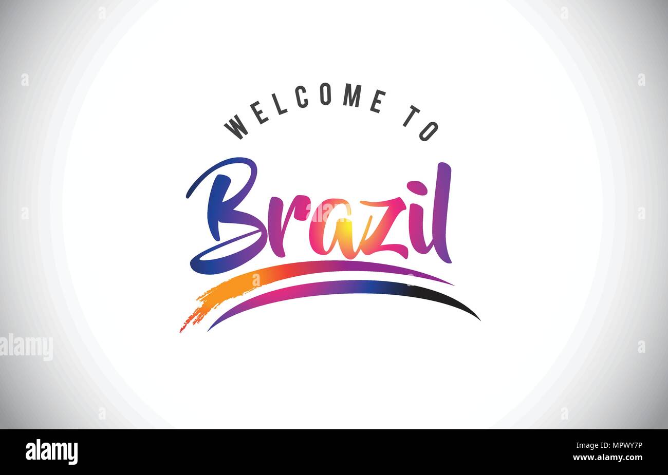 Welcome to brazil sign Stock Vector Images - Alamy