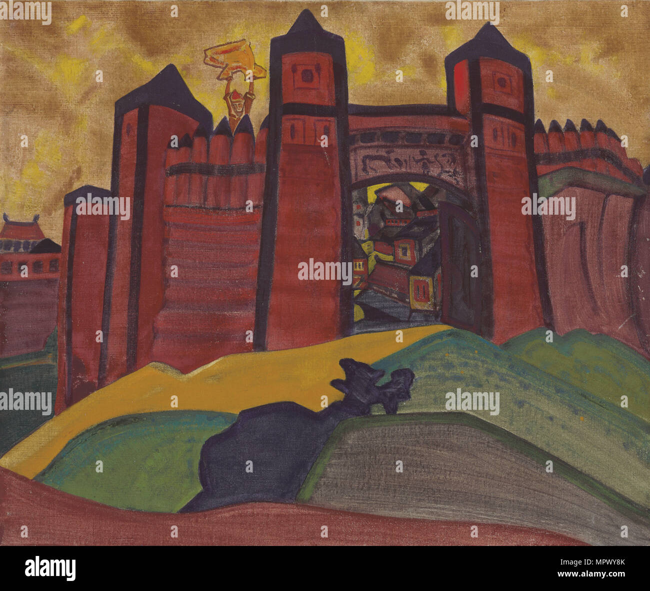 The Gates of Tmutarakan. Stage design for the opera The Tale of Tsar ...