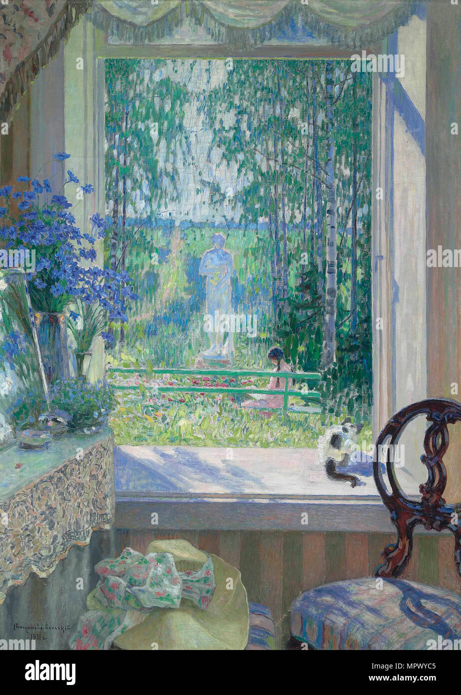 Open window garden painting hi-res stock photography and images - Alamy