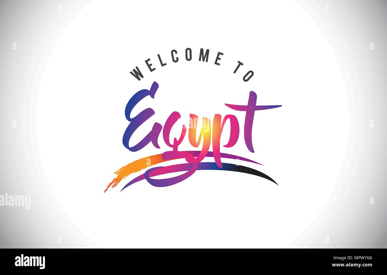 Egypt sign welcome Stock Vector Images - Alamy