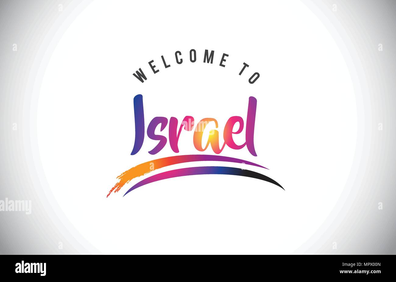 Welcome israel illustration design hi-res stock photography and images ...