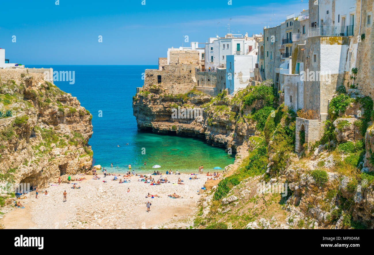 Scenic sight in Polignano a Mare, Bari Province, Apulia (Puglia ...