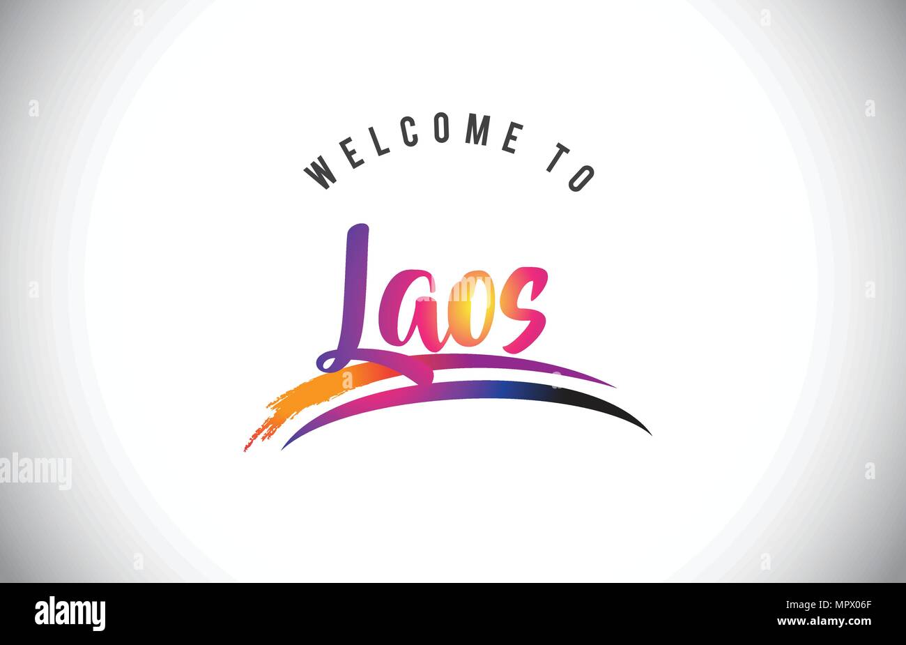 Welcome to laos Stock Vector Images - Alamy