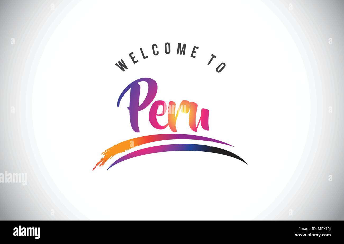 Welcome to peru hi-res stock photography and images - Alamy