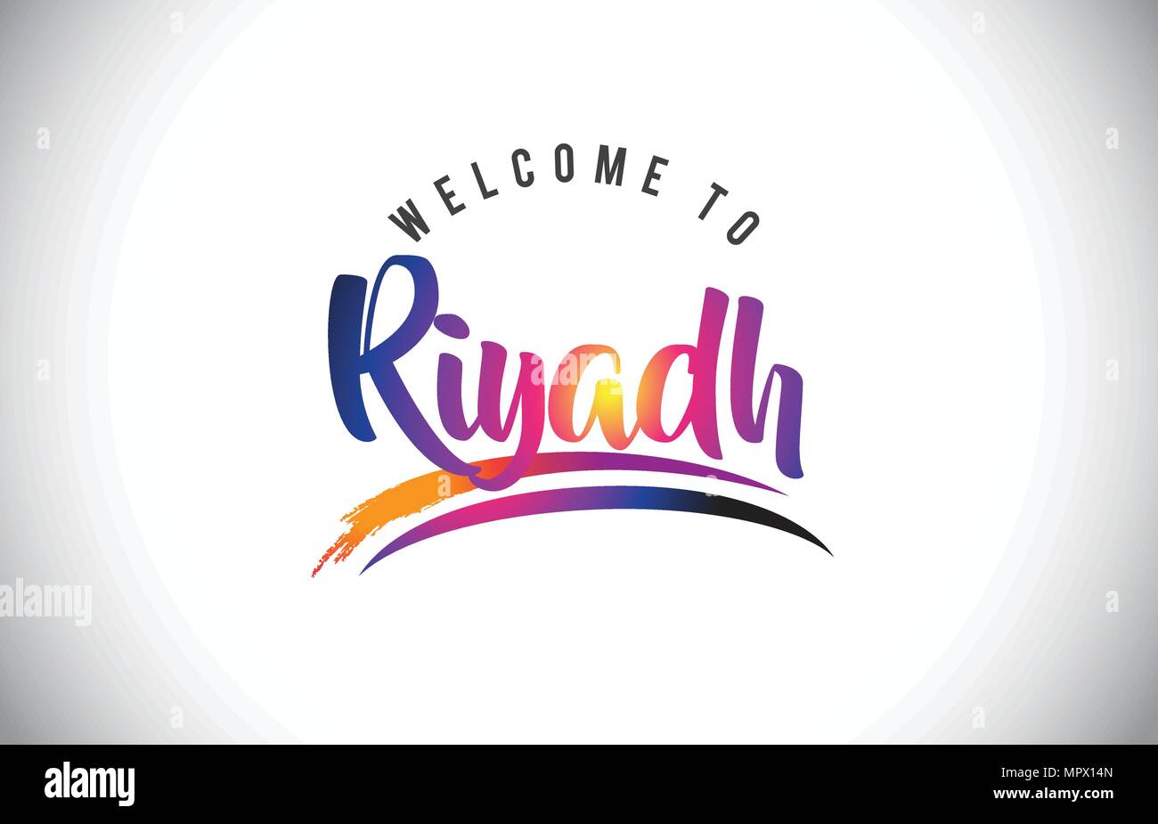 Welcome to riyadh Stock Vector Images - Alamy