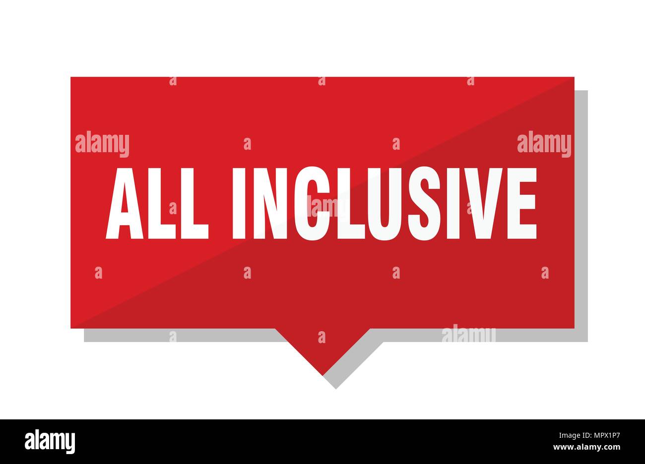 all inclusive red square price tag Stock Vector Image & Art - Alamy