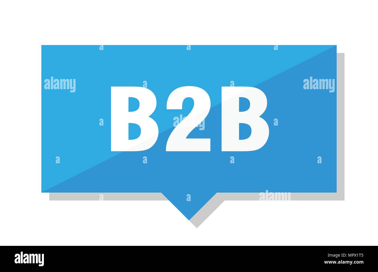 b2b blue square price tag Stock Vector Image & Art - Alamy