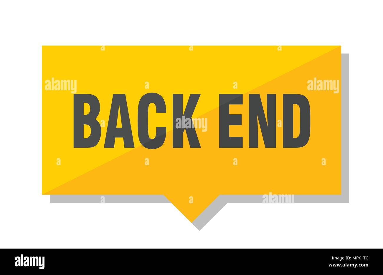 back end yellow square price tag Stock Vector Image & Art - Alamy