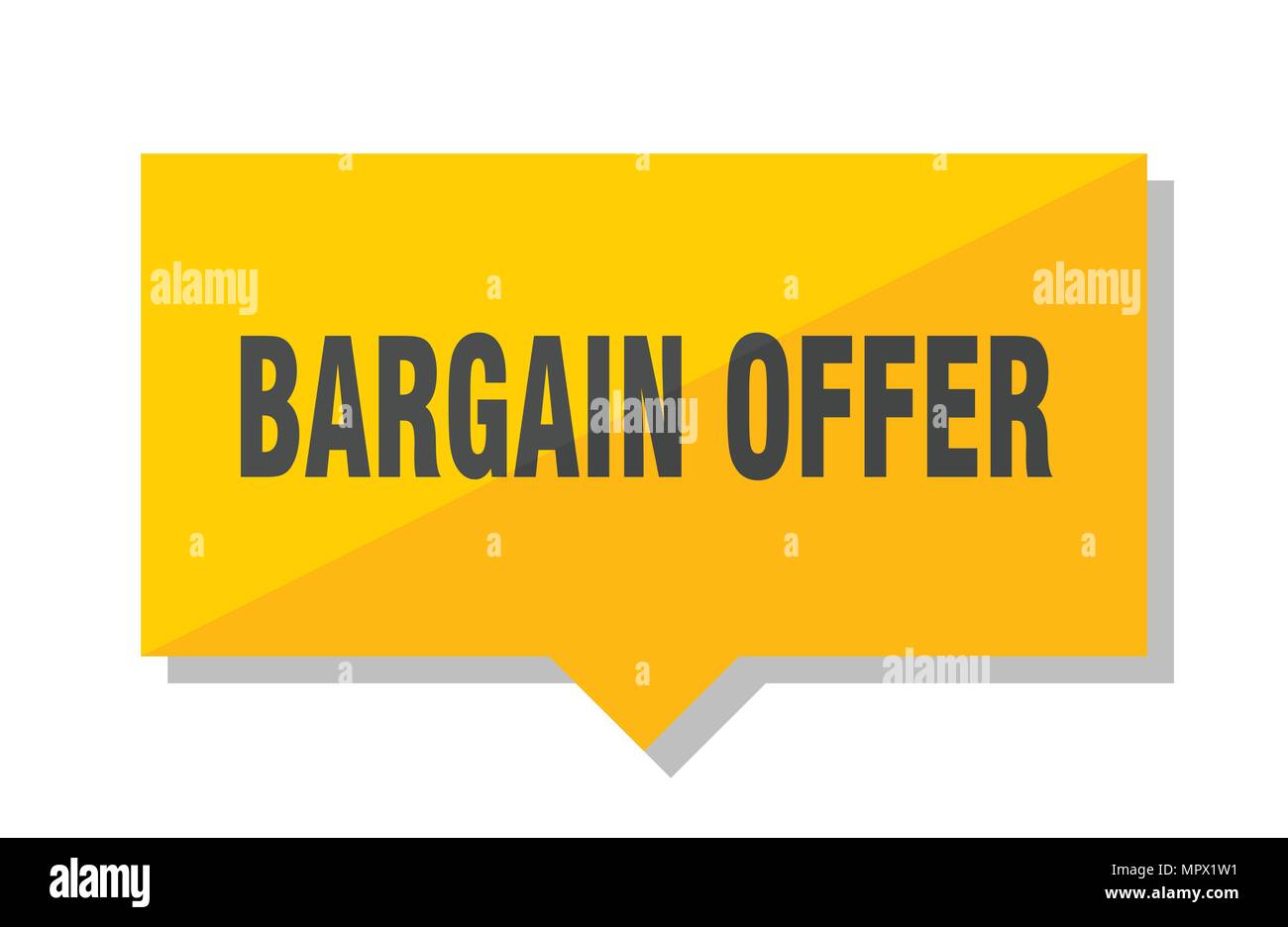 bargain offer yellow square price tag Stock Vector Image & Art - Alamy