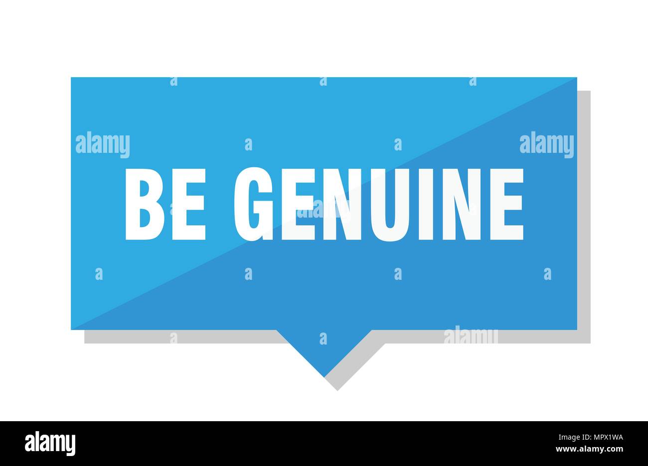 be genuine blue square price tag Stock Vector Image & Art - Alamy