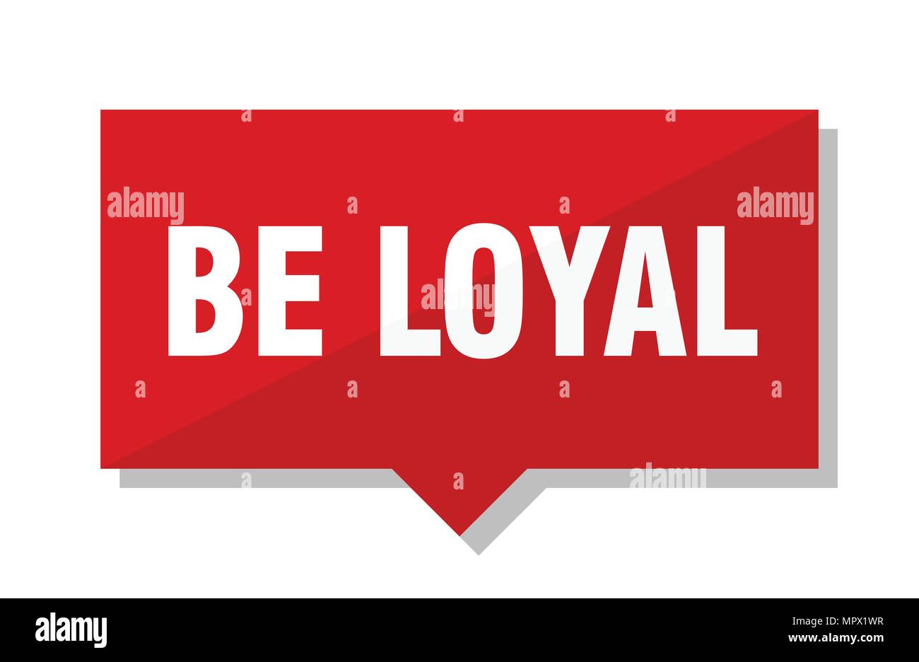 be loyal red square price tag Stock Vector Image & Art - Alamy