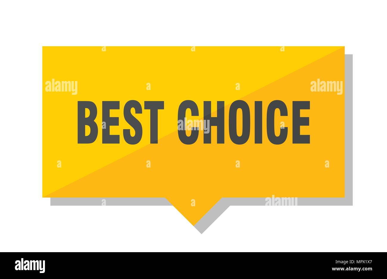best choice yellow square price tag Stock Vector Image & Art - Alamy
