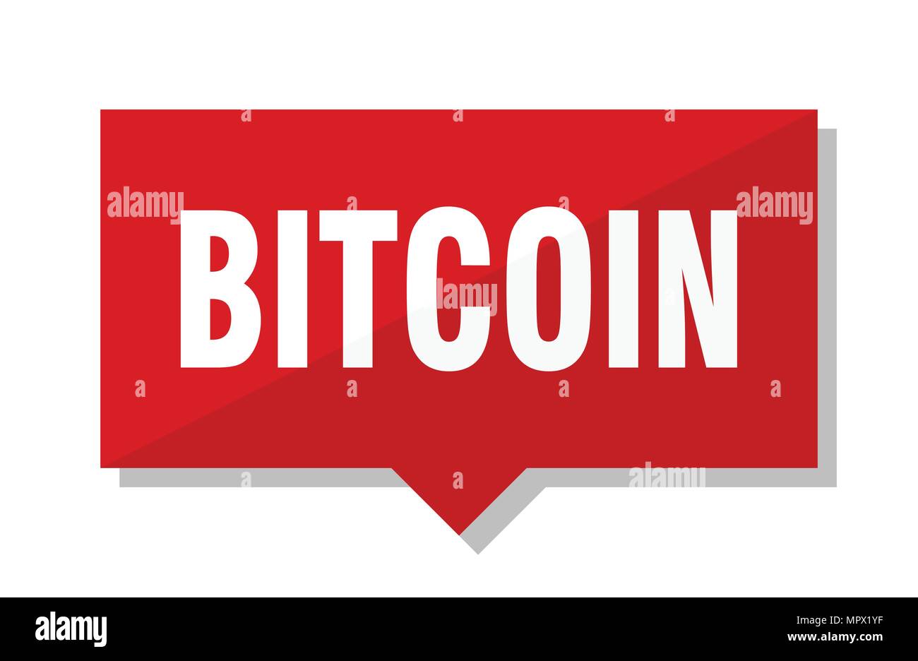 bitcoin red square price tag Stock Vector Image & Art - Alamy