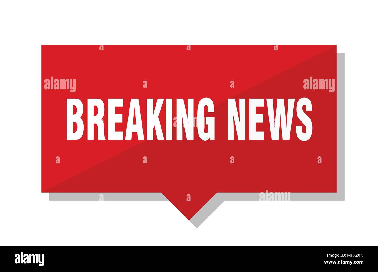 breaking news red square price tag Stock Vector Image & Art - Alamy