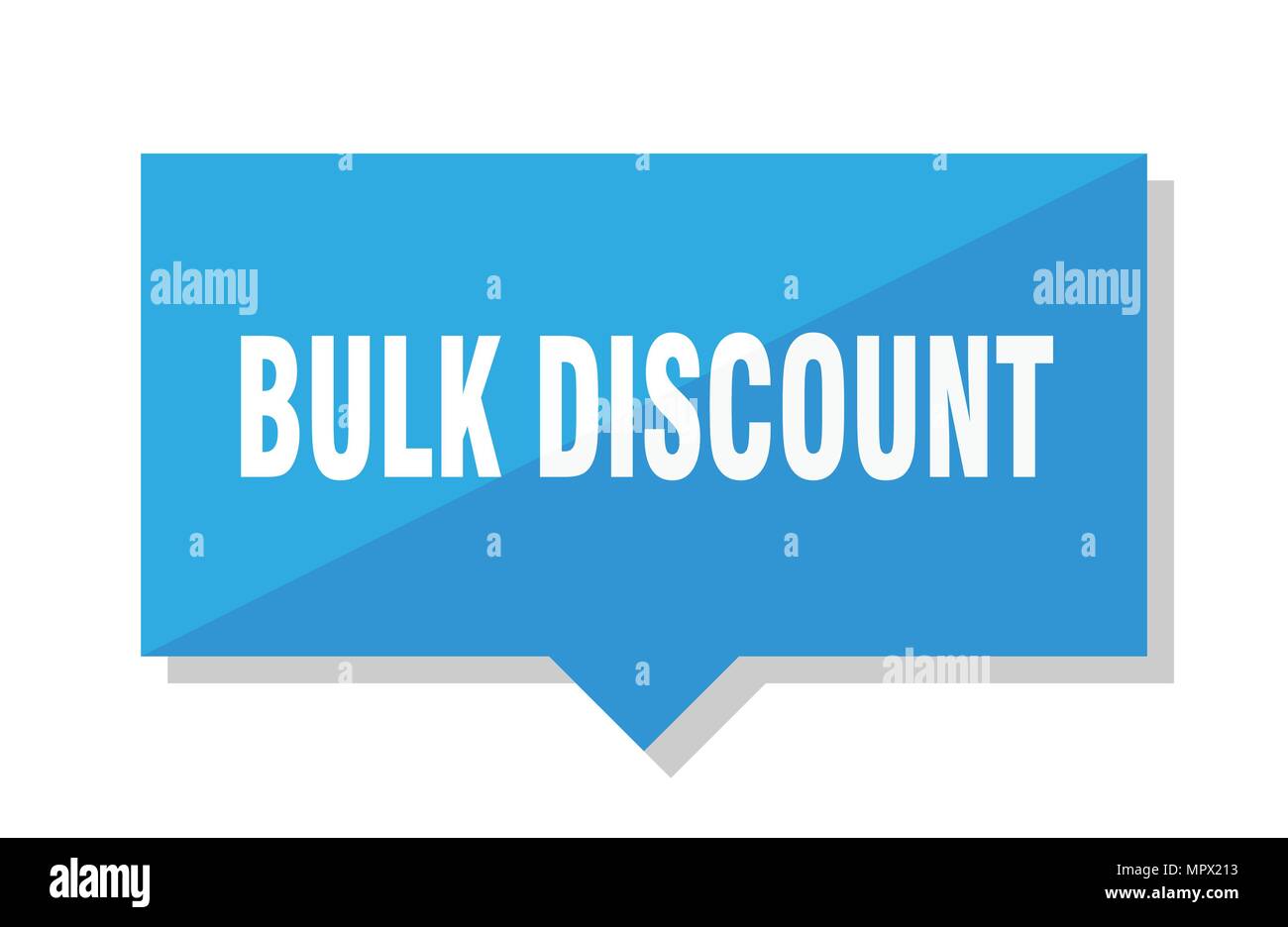 bulk discount blue square price tag Stock Vector Image & Art - Alamy