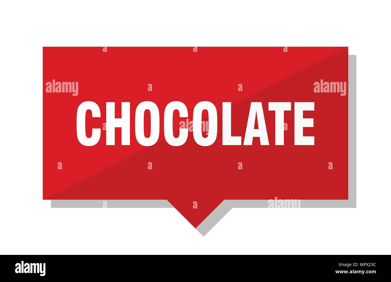 chocolate red square price tag Stock Vector Image & Art - Alamy