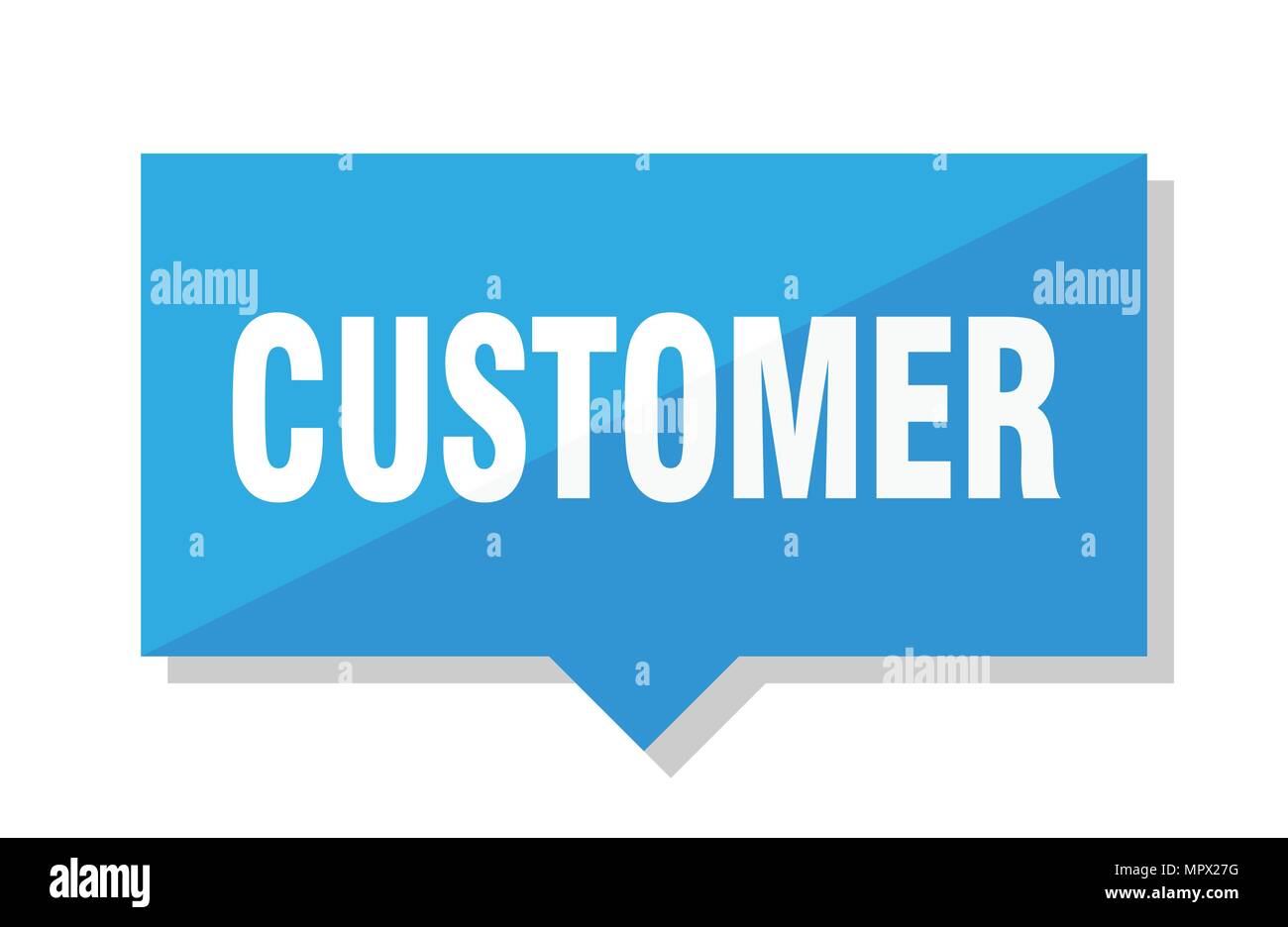 customer blue square price tag Stock Vector Image & Art - Alamy