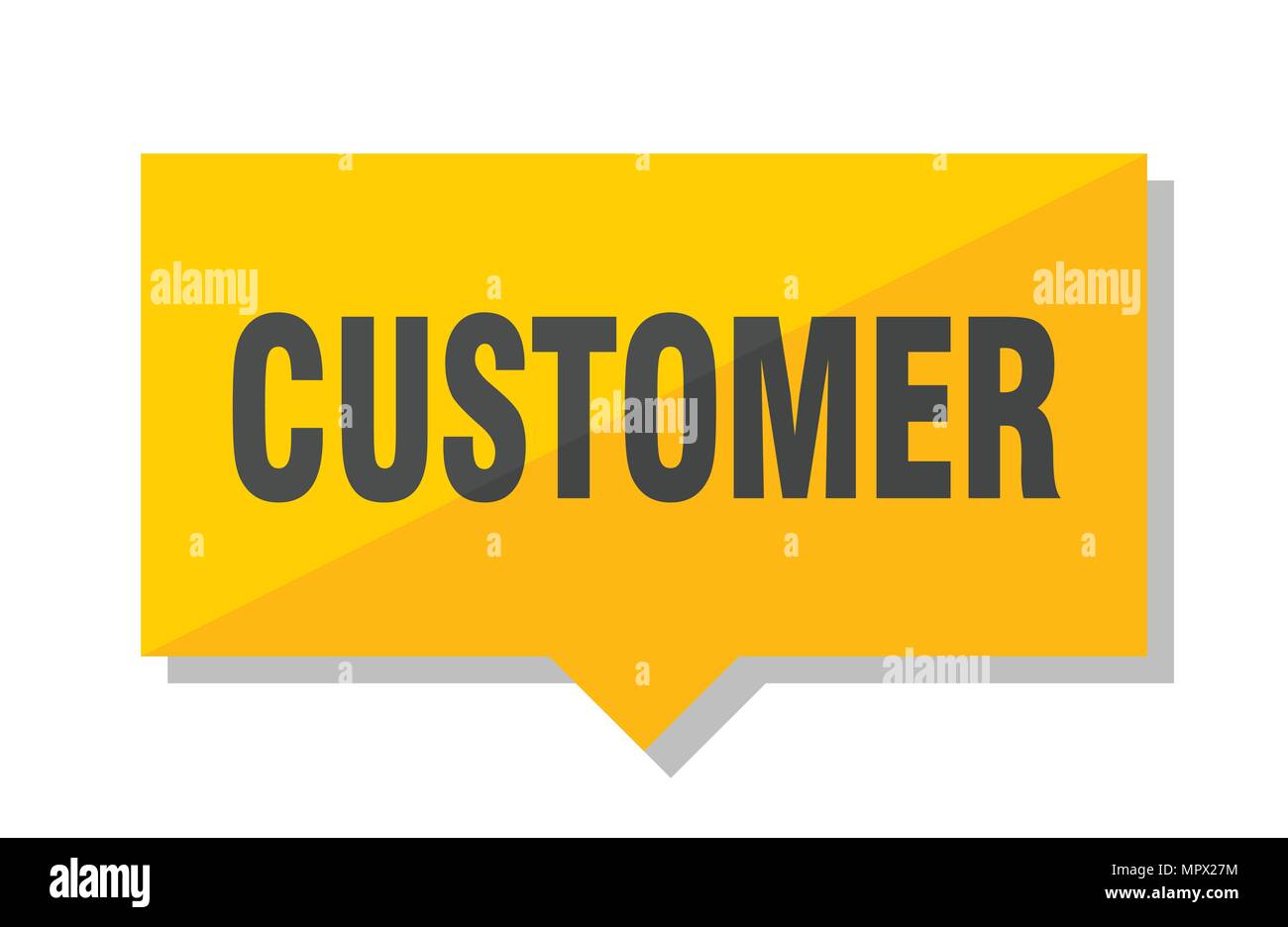 customer yellow square price tag Stock Vector Image & Art - Alamy
