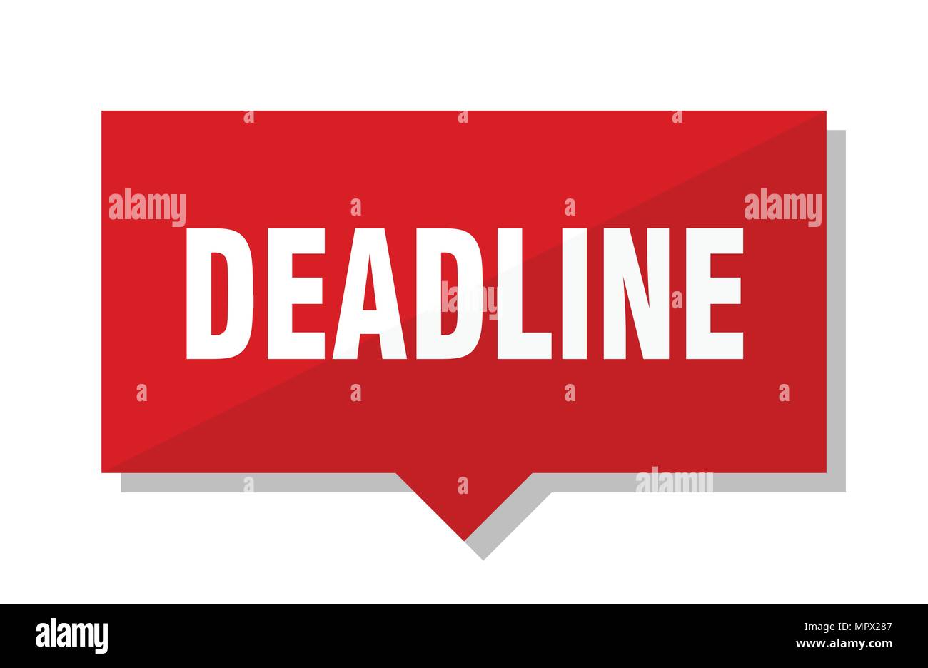 deadline red square price tag Stock Vector Image & Art - Alamy
