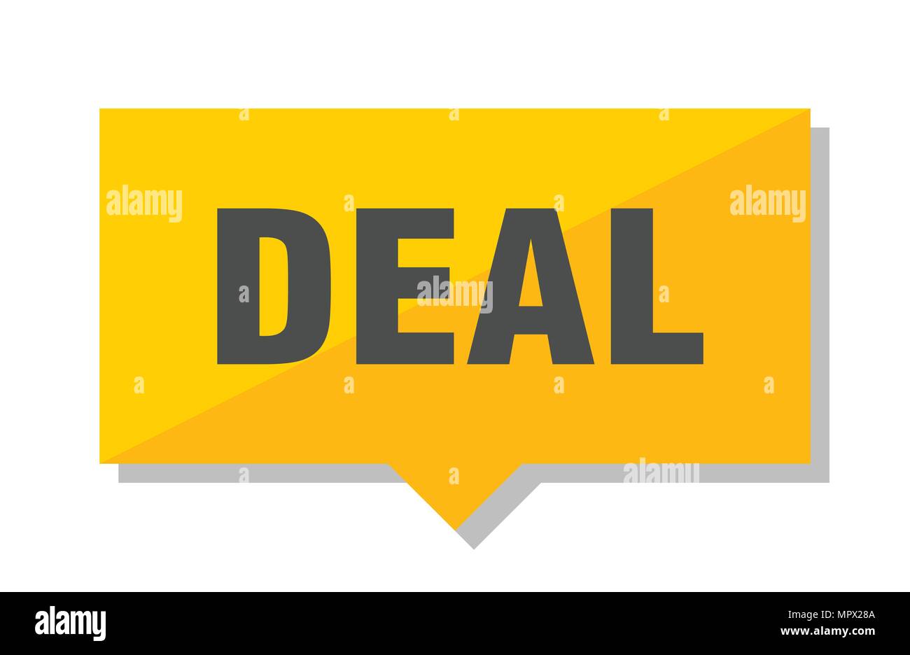 deal yellow square price tag Stock Vector Image & Art - Alamy