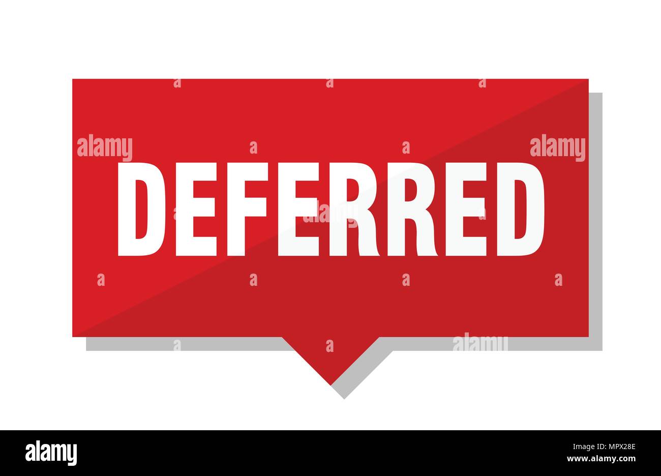 deferred red square price tag Stock Vector Image & Art - Alamy