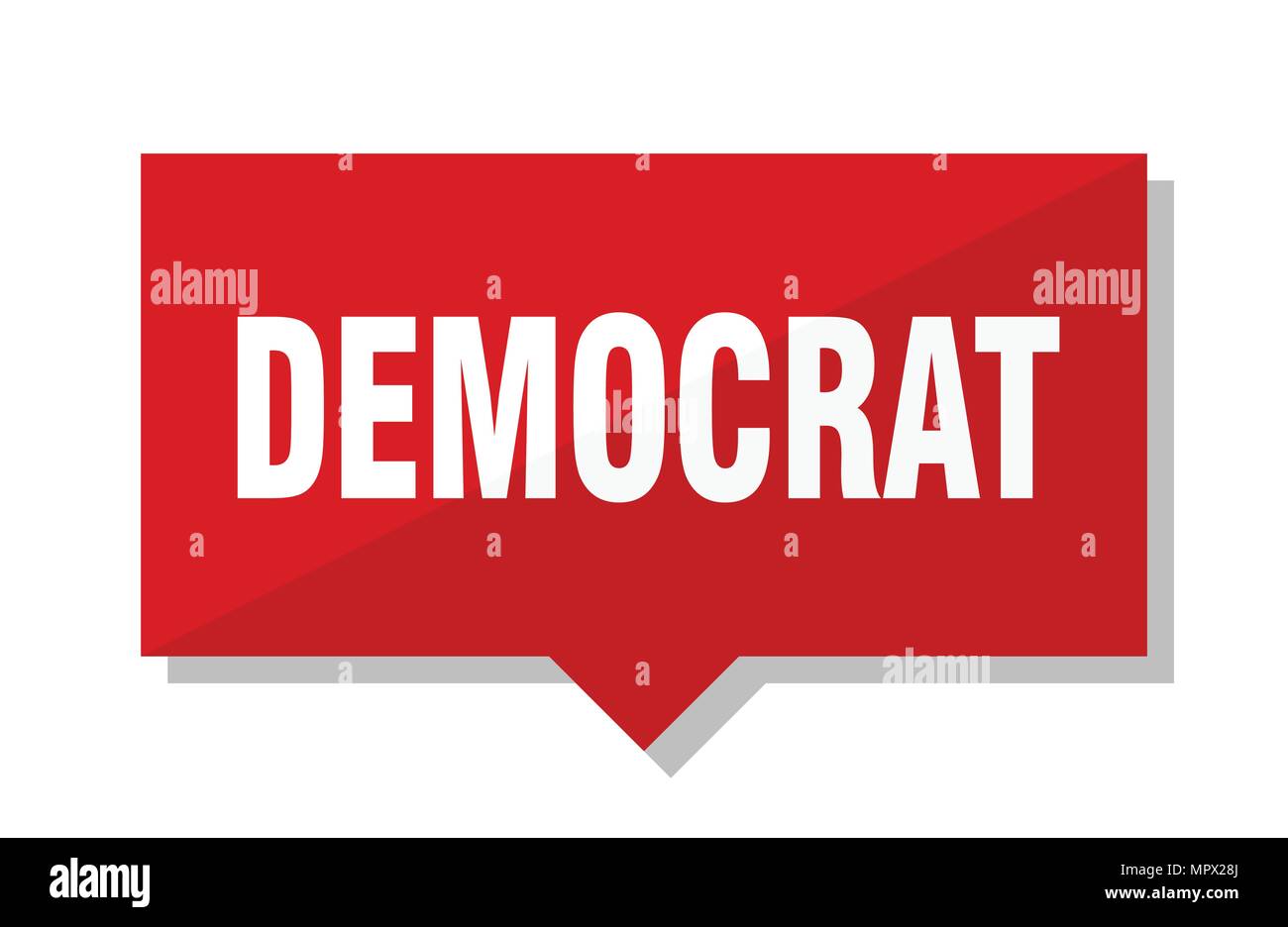 democrat red square price tag Stock Vector Image & Art - Alamy