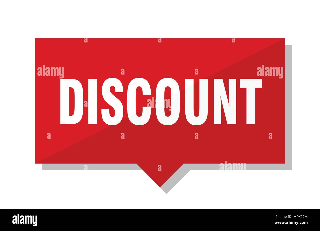 discount red square price tag Stock Vector Image & Art - Alamy
