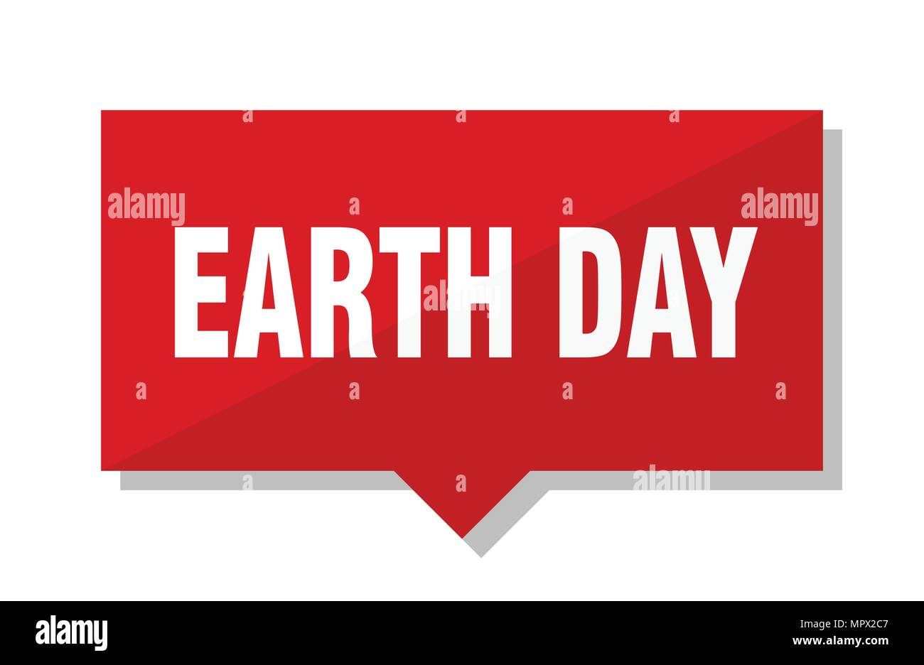 earth day red square price tag Stock Vector Image & Art - Alamy