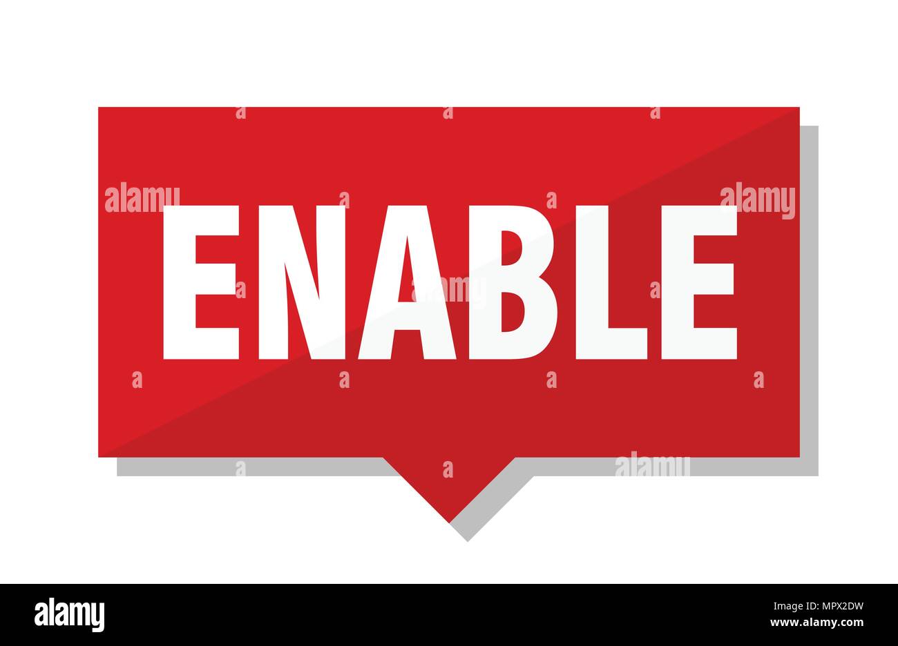 enable red square price tag Stock Vector Image & Art - Alamy