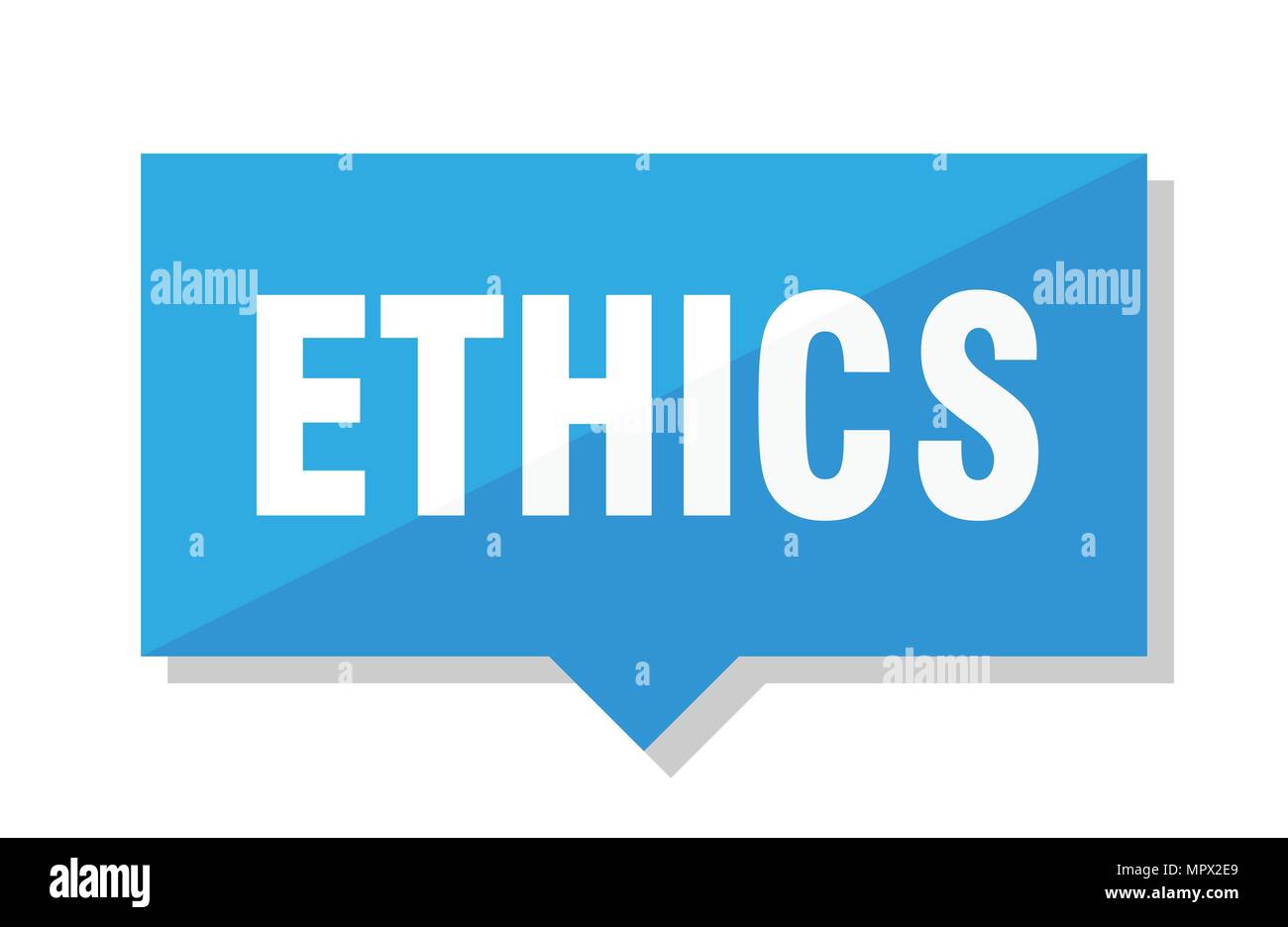 ethics blue square price tag Stock Vector Image & Art - Alamy