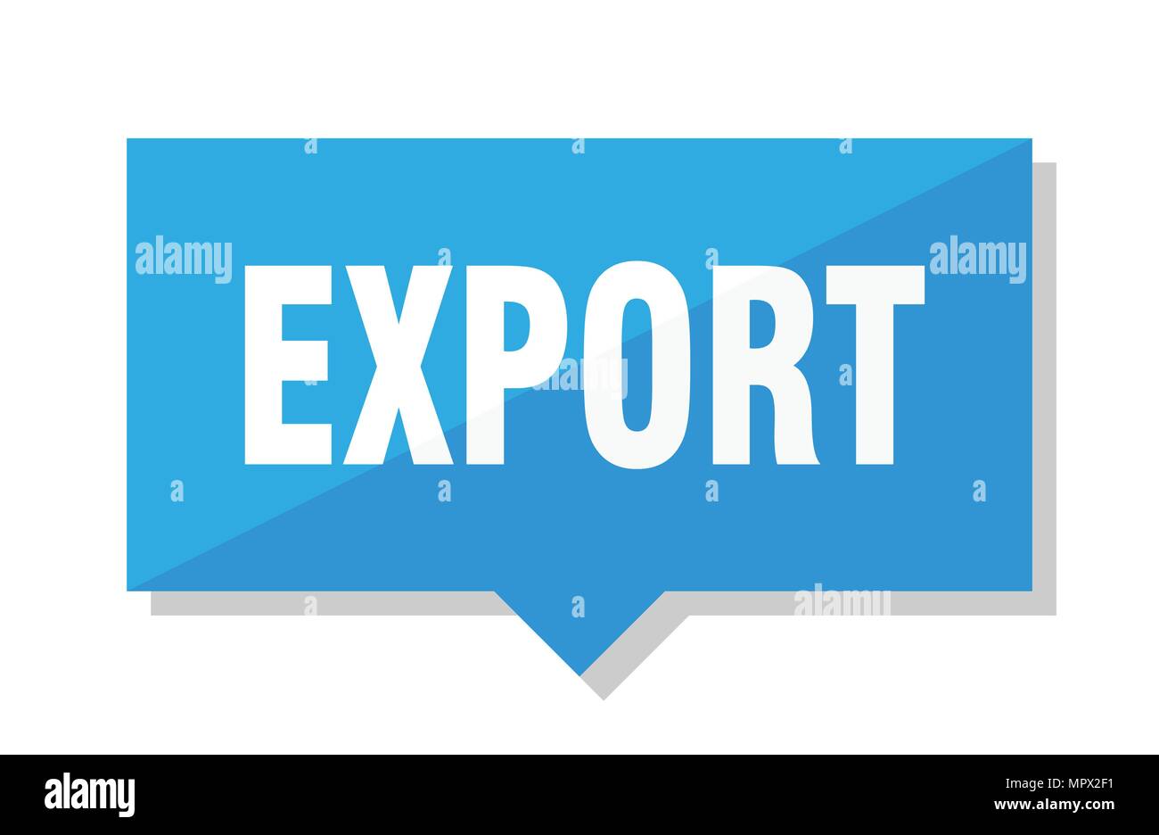 export blue square price tag Stock Vector Image & Art - Alamy