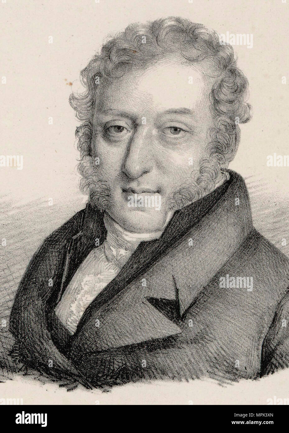 Portrait of the composer Ferdinando Carulli (1770-1841), 1830 Stock ...
