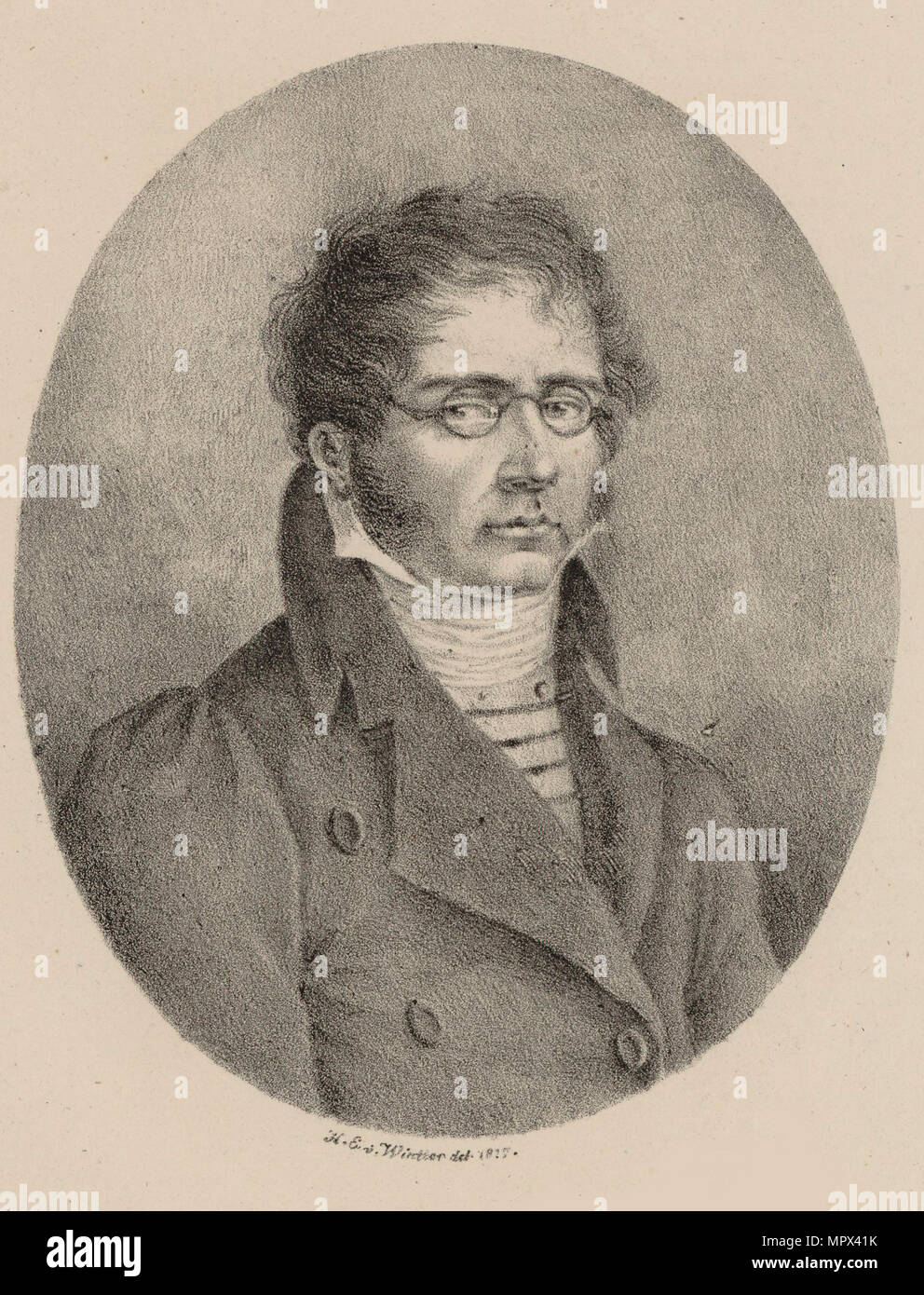 Portrait of the composer Franz Danzi (1763-1826), 1817 Stock Photo - Alamy