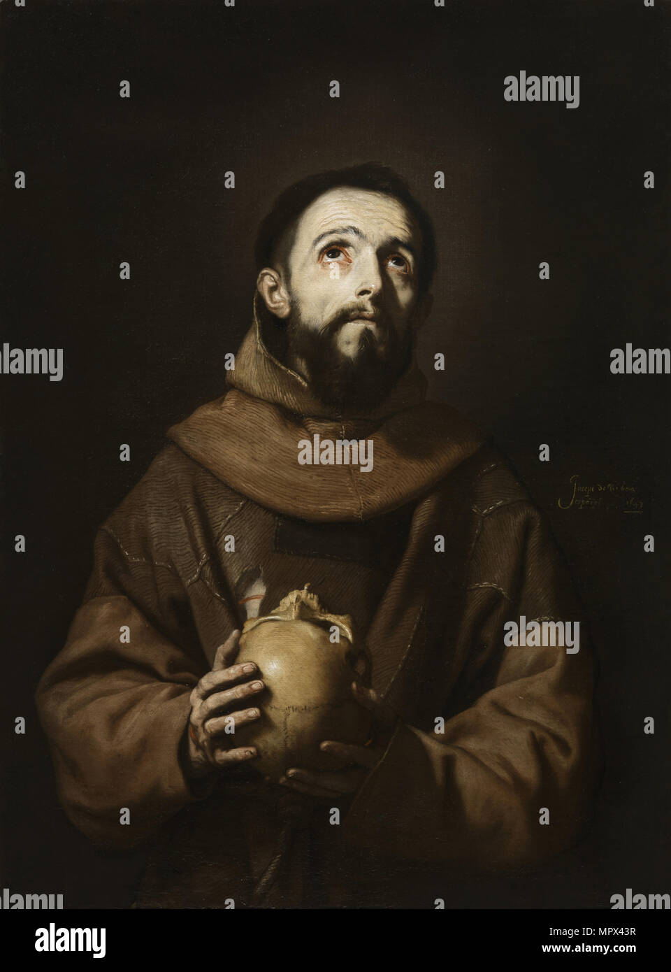 Saint Francis receiving the Stigmata, 1643 Stock Photo - Alamy