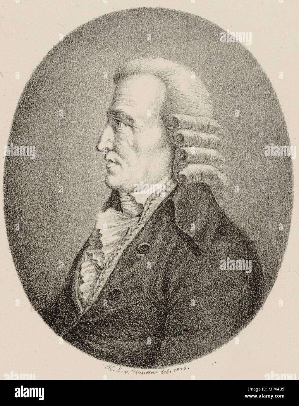 Portrait of the composer Giovanni Domenico Ferrandini (1709-1791), 1815 ...