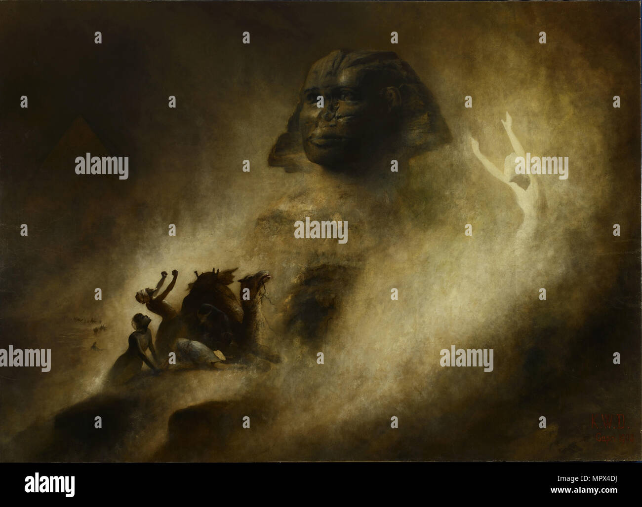 The Great Sphinx of Giza, 1903 Stock Photo - Alamy