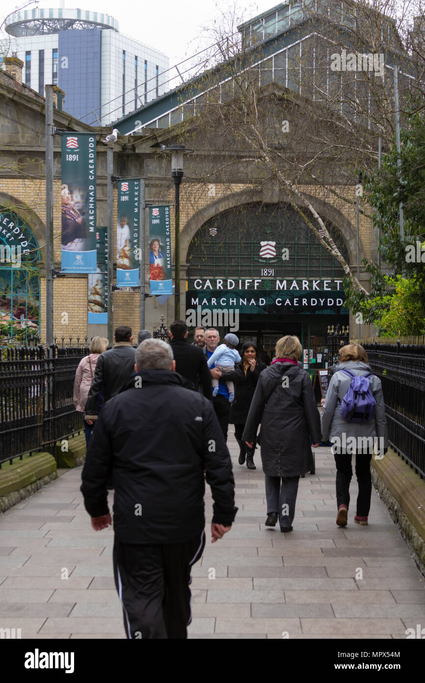 Cardiff market hi-res stock photography and images - Alamy