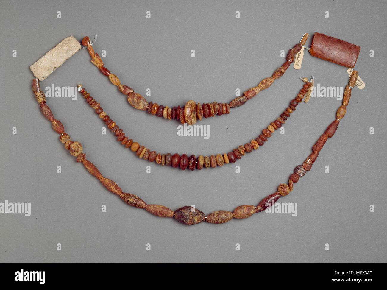 Beads, Early Iron Age, Hallstatt Period, c700-c450BC. Artist: Unknown ...