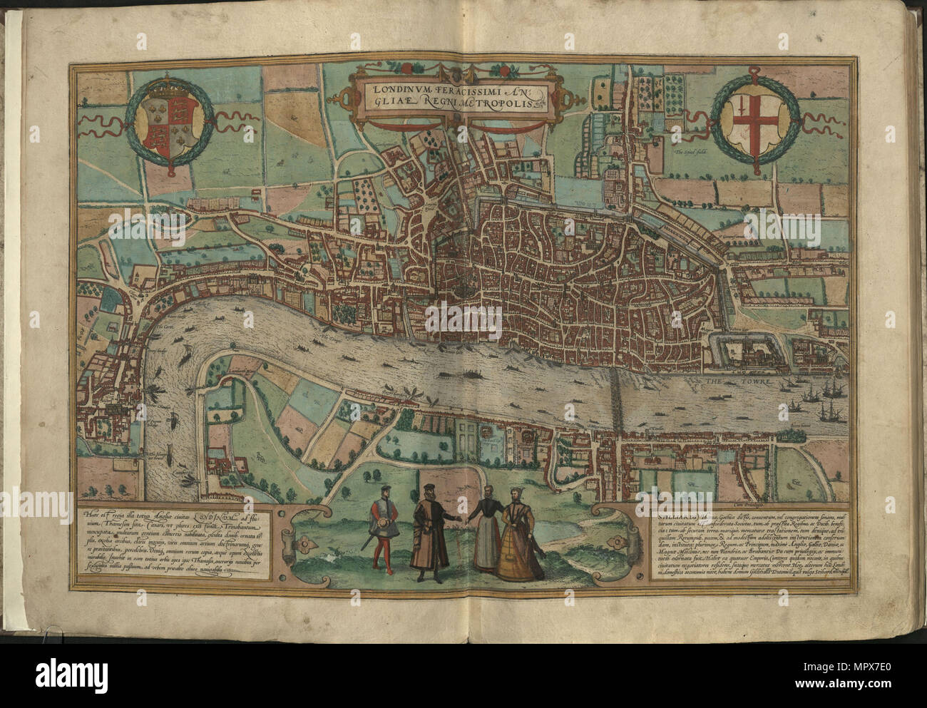 1572 london map hi-res stock photography and images - Alamy