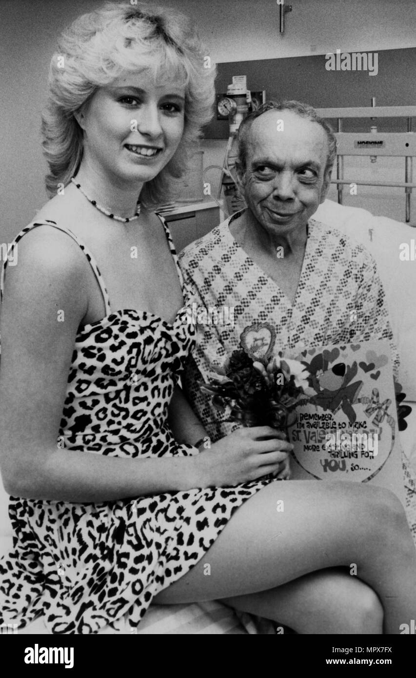 FUNNY MAN JOHNNY VYVYAN GETS A GET WELL VALENTINE FROM HILLS ANGEL ...