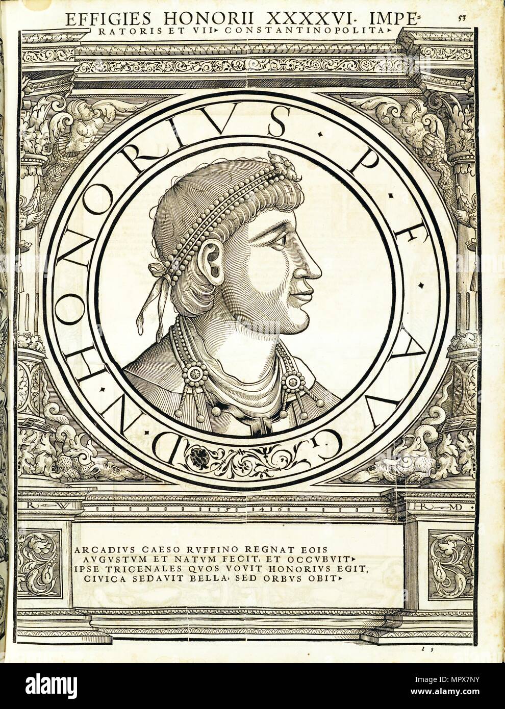 Honorius (384 - 423), 1559 Stock Photo - Alamy