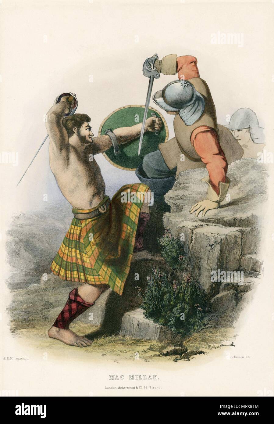 Mac Millan, from The Clans of the Scottish Highlands, pub. 1845 (colour ...