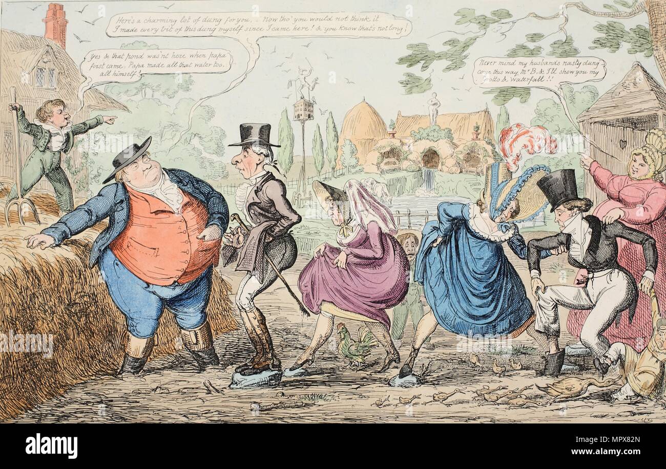 A Visit to Cockney Farm - Viewing the Grounds etc. etc. etc., pub. 1835 ...