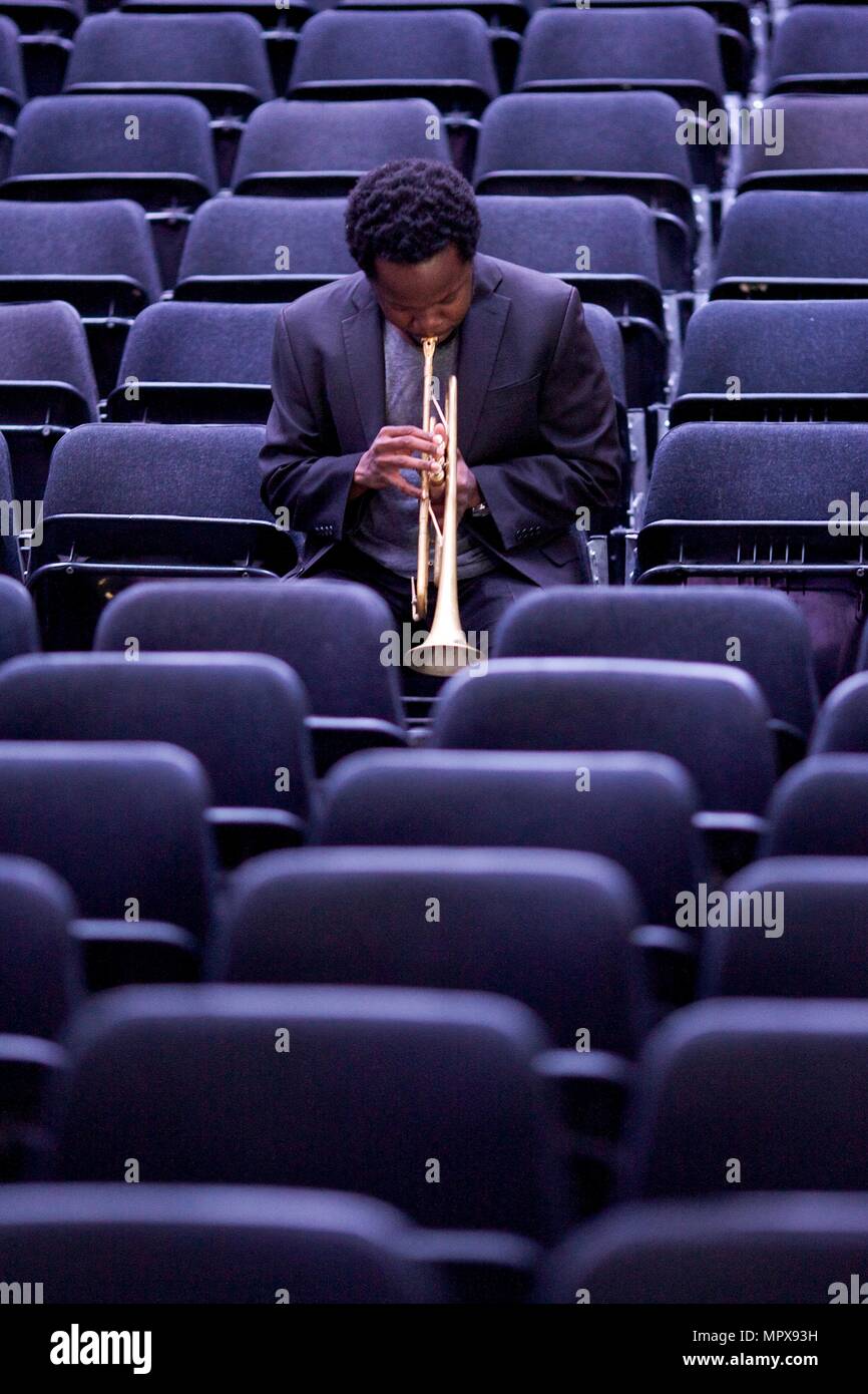 Ambrose Akinmusire, 2014. Artist: Alan John Ainsworth Stock Photo - Alamy
