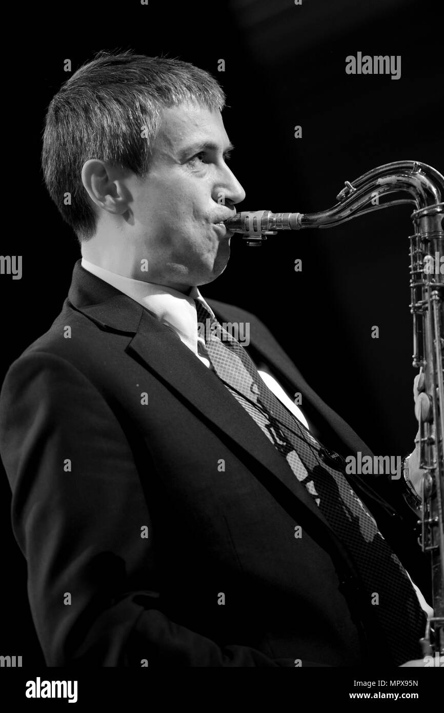 Dave O'Higgins, 2010. Artist: Alan John Ainsworth Stock Photo - Alamy