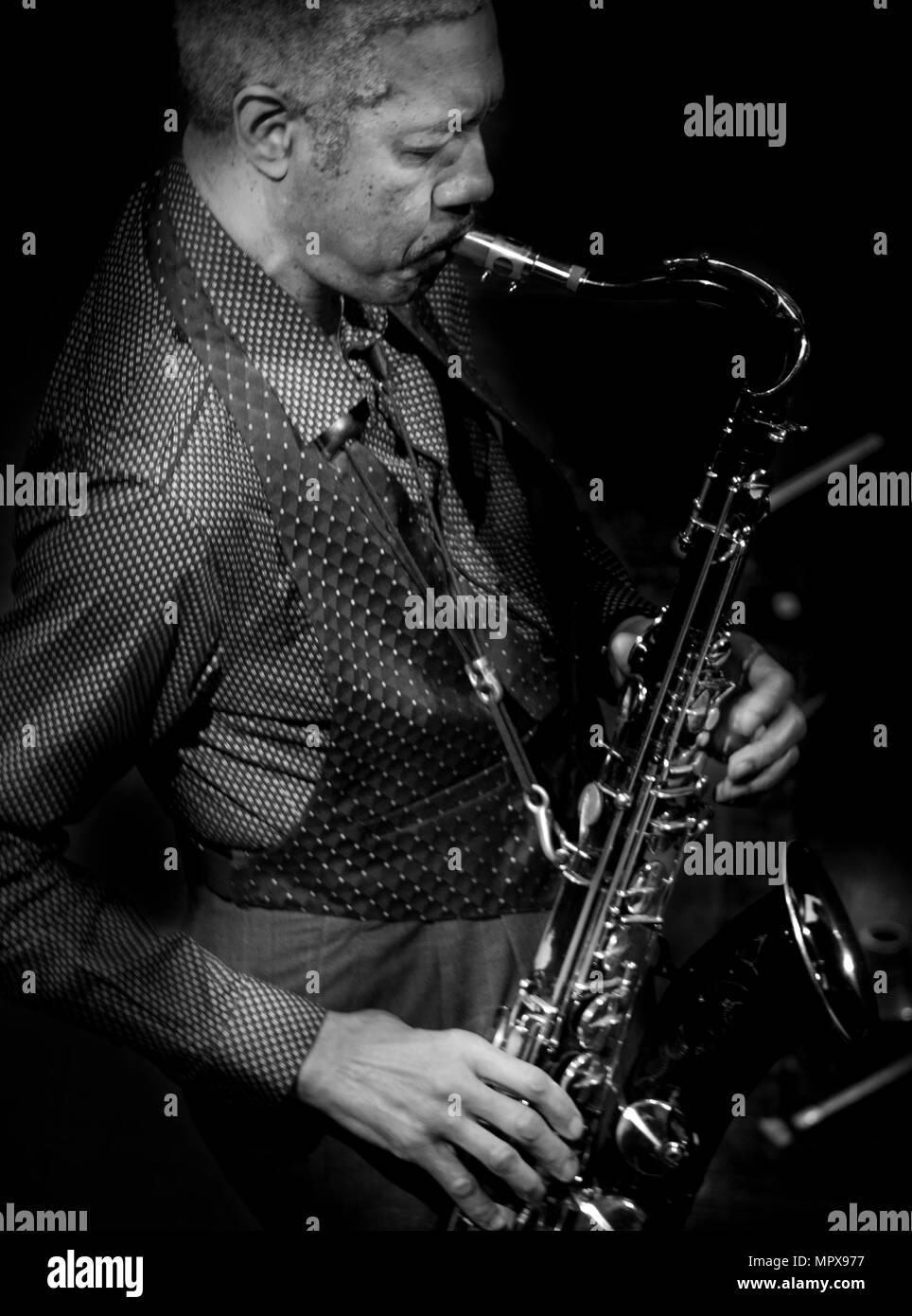 Billy Harper, 2015. Artist: Alan John Ainsworth Stock Photo - Alamy