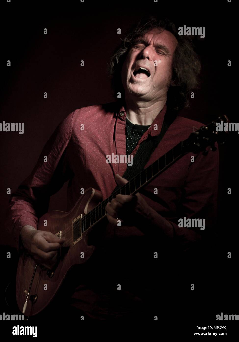 John Etheridge, 2016. Artist: Alan John Ainsworth Stock Photo - Alamy