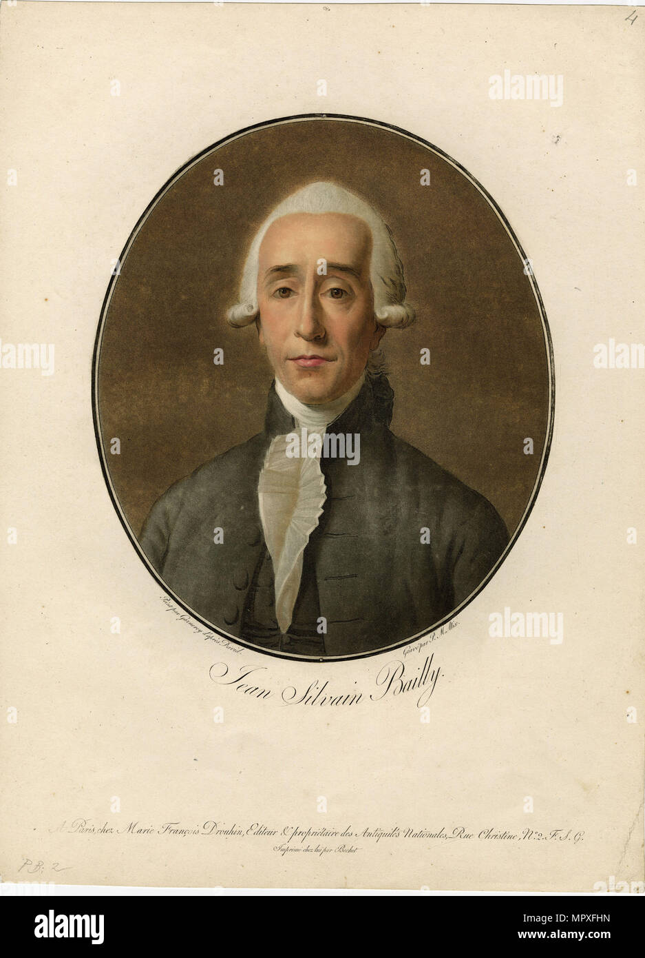 Portrait of Jean Sylvain Bailly (1736-1793), 1795 Stock Photo - Alamy